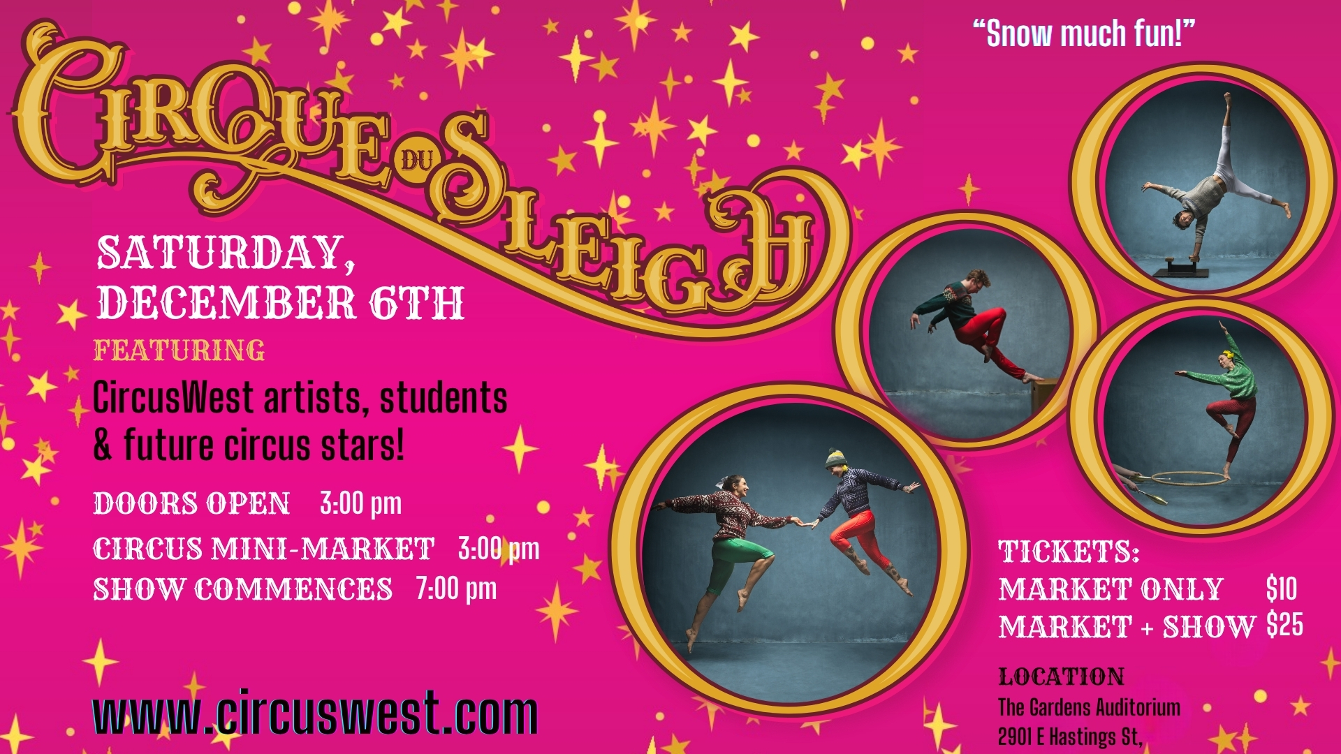 Cirque Du Sleigh PNE TV ads (1920 x 1080 px) - PNE